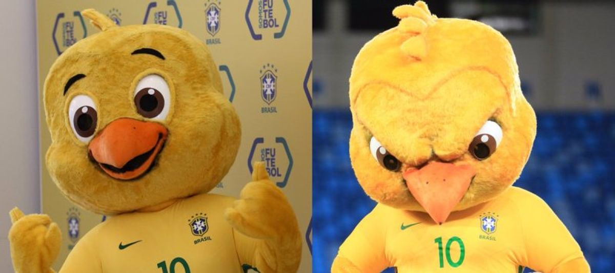 CANARINHO MUDOU: Novo visual do mascote da seleção brasileira de ...
