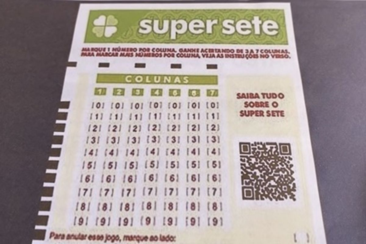 Super Sete hoje (08): resultado do concurso 832 e números sorteados